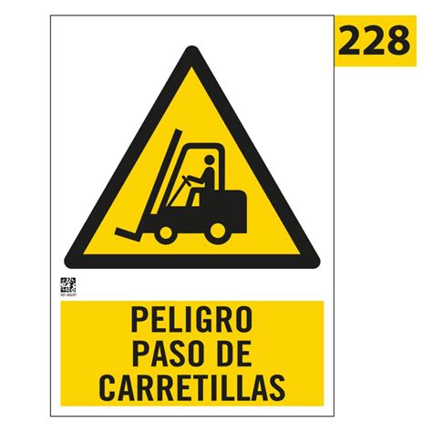 Señal De Peligro Paso De Carretillas SeÑales Advertencia De Peligro