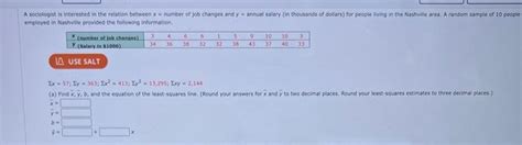Solved C Find The Sample Correlation Coefficient R And The