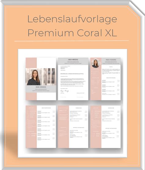 Word CV Template XL Bundle Coral Freely Customizable For Download