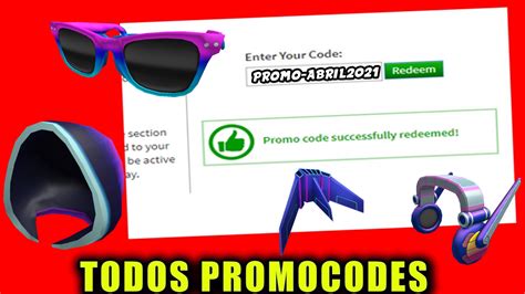 LISTA DE PROMOCODES DE ROBLOX FUNCIONANDO MAYO OBTEN ITEMS Y