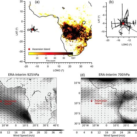 A B The Integrated Spatial Distribution Of Modis Detected Fire