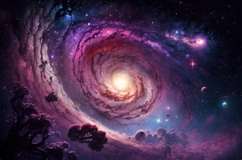 Premium Photo The Universe Is A Planet With A Galaxy And The Universe