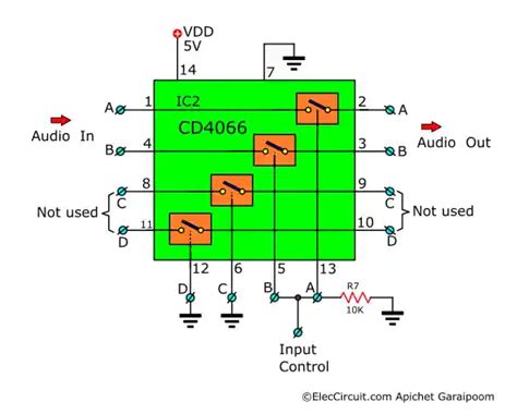 Tv Audio Delay Circuit Using Cd4066 And Ne555 To Stop Pop Noise
