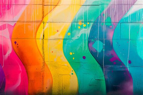 Rainbow Graffiti Background Stock Illustrations 7 321 Rainbow