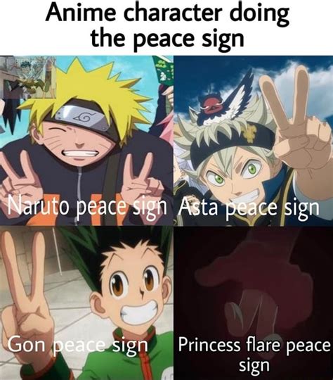Share 74 Anime Character Peace Sign Best In Cdgdbentre