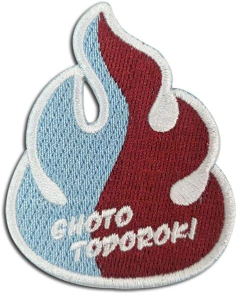 My Hero Academia Todoroki Logo Style Patch Clothing Shoes And Jewelry