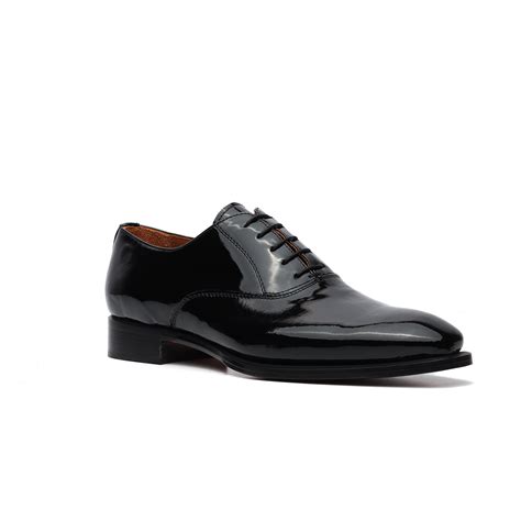 Black Patent Leather Oxford Shoes Online Andrea Nobile