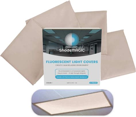 Buy Shademagic Fluorescent Light Filter Covers Mocha Diffuser Pack
