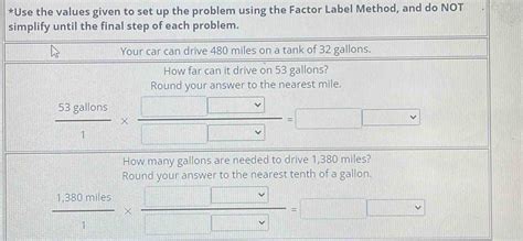 solved use the values given to set up the problem using the factor