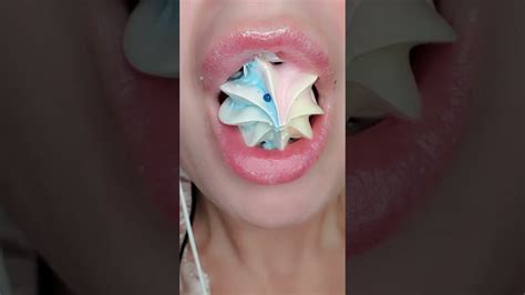 Asmr Satisfying Crunchy Rainbow Meringue 🌈 Asmr Asmreating