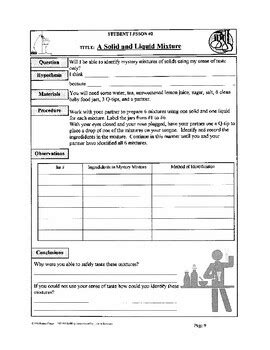 Classroom Chemistry Problem Solving Science Investigations TPT