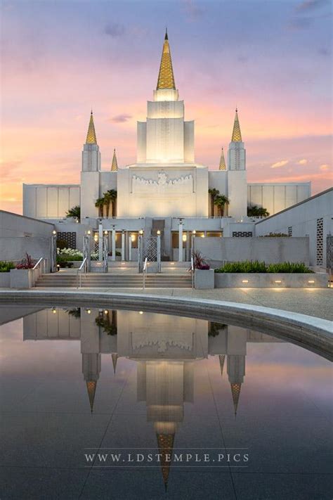 Oakland Temple Sunrise Reflection Lds Temple Pictures