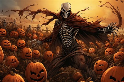 Download Ai Generated Skeleton Zombie Royalty Free Stock