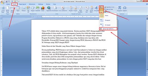 Cara Membuat Huruf Besar Di Awal Paragraf Microsoft Word Blogger Toraja