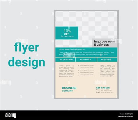 Poster Flyer Pamphlet Brochure Cover Design Layout Space For Photo