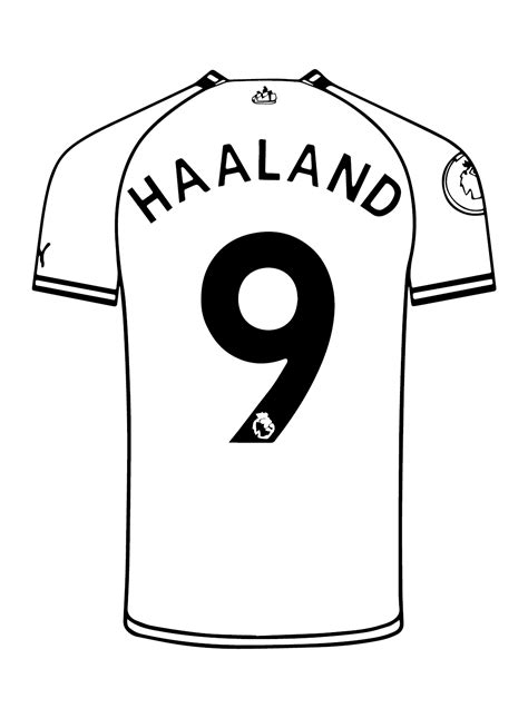 Erling Haaland Coloring Pages