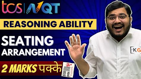 Tcs Preparation 2025 Tcs Reasoning Ability Questions Tcs Seating Arrangement Tcsnqt Youtube