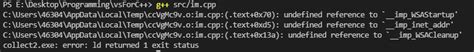 C Undefined Reference To `impwsacleanup‘解决方案c Wsacleanup Csdn博客