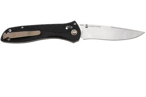 Benchmade 710 25 Stonewashed Böhler M30 Black Aluminum Taschenmesser