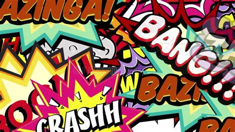 Comic Bubble Speech Retro Pop Art Style Animated Background Stock