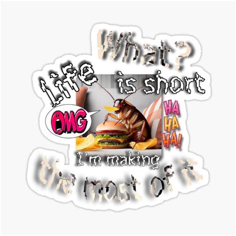 Gourmet Cockroach Sticker By Unizukan Redbubble