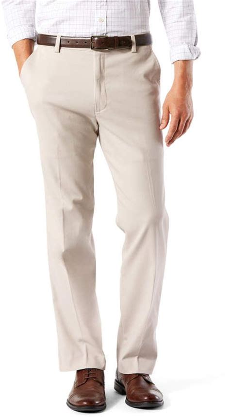 Mens Dockers® Stretch Easy Khaki Classic Fit Flat Front Pants Khaki