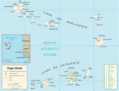 Cartes Du Cap Vert Carte