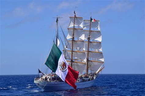 El Buque Escuela Cuauhtémoc hará ondear su bandera mexicana en el