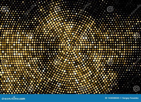 Sequins Dotted Iridescent Pattern Cartoon Vector