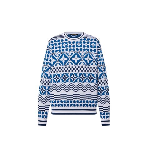 Monogram Tile Jacquard Pullover Women Ready To Wear Louis Vuitton