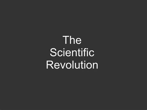 Ppt The Scientific Revolution Powerpoint Presentation Free Download