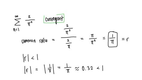 solved consider the following geometric series ∑n 1 ∞ 2 π n find