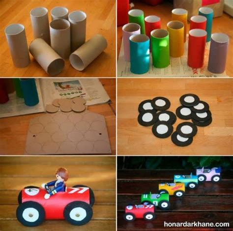 ساخت کاردستی ماشین برای کودکان با وسایل ساده