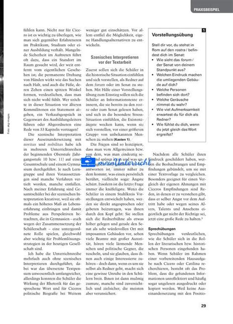 Cicero Und Catilina Homo Novus Versus Nobilitas Szenische