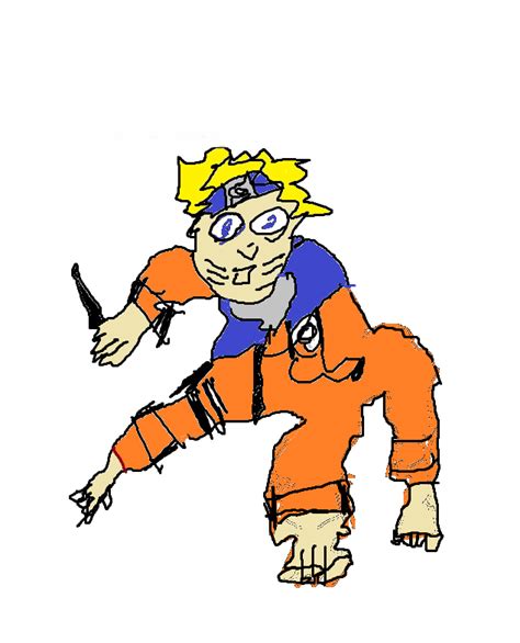 My 4 Year Olds Drawing Of Maruto What He Calls It Rnaruto