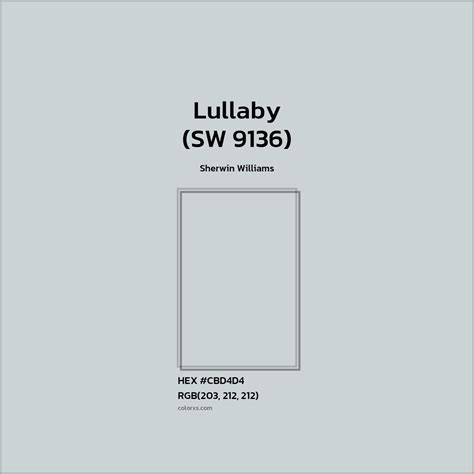 Lullaby Sw 9136 Complementary Or Opposite Color Name And Code Cbd4d4