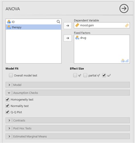 15 One Way ANOVA Statistics With Jamovi