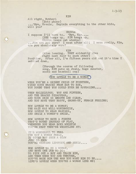 Bye Bye Birdie Original Script For The 1960 Musical Von Michael
