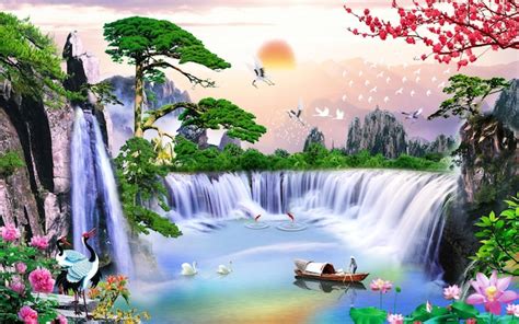 Premium Photo An Exquisite 3d Wallpaper Capturing The Beauty Of A