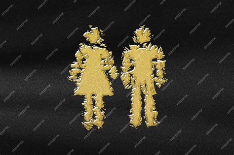 Premium Photo Male And Female Restroom Sign Male Female Symbol