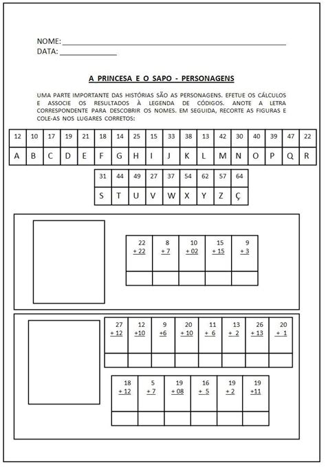 Atividades De Adição E Subtração A Princesa E O Sapo — SÓ Escola