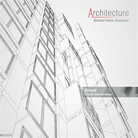 體系結構行背景建築施工草圖向量圖文摘現代城市3d專案技術幾何網格電線藍圖屋數位建築師創新線框向量圖形及更多前景聚焦圖片 Istock