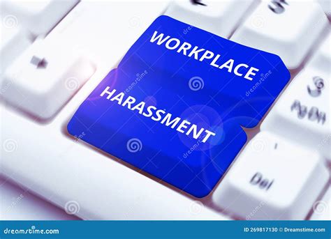 Sign Displaying Workplace Harassment Business Showcase Different Race