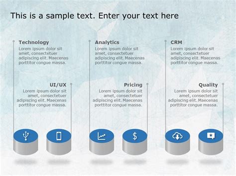 3d Cylinder Features Powerpoint Template