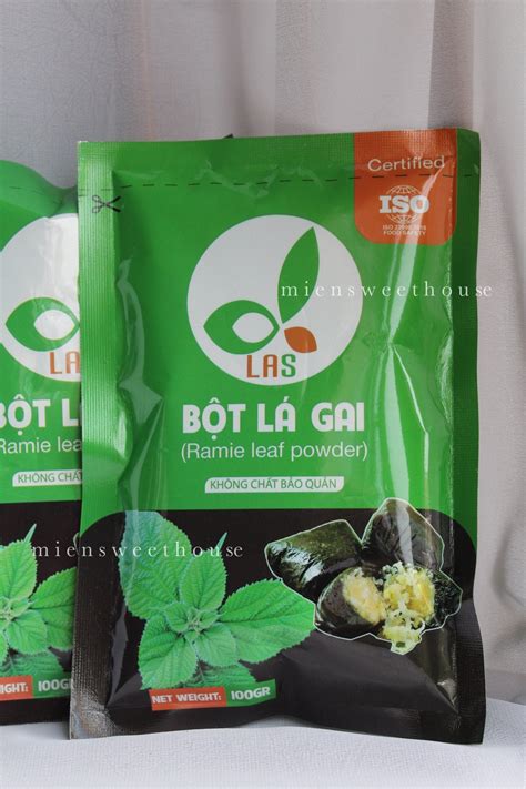 Ramie Leaves Powder Bột Lá Gai đen Bột Lá Gai Làm Bánh ít Lá Gai