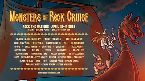 El Monsters Of Rock Cruise 2026 Nos Muestra Su Line Up