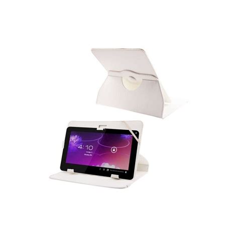 Housse Universelle Tablette Pouces Protection Blanc