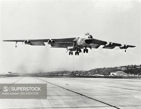 Vintage Photograph Boeing Yb 52 Stratofortress Takes Off From Boeing Field Seattle Washington