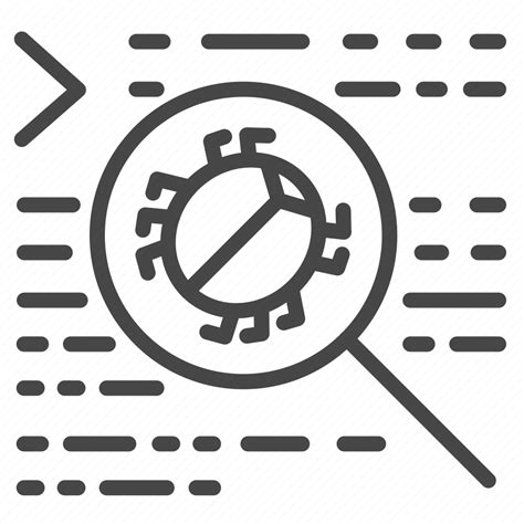 bug code dev find qa search virus icon download on iconfinder