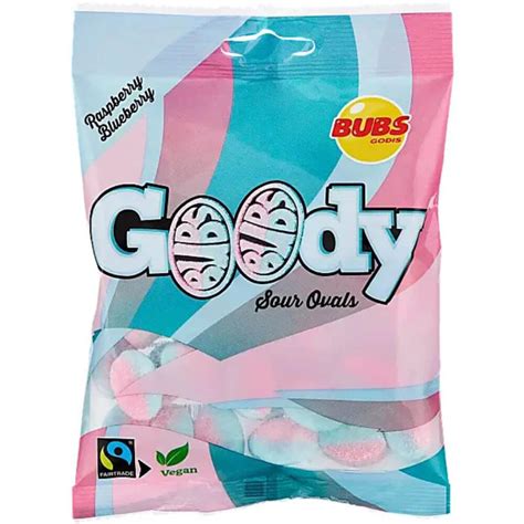 Bubs Mini Sour Raspberry Blueberry Ovals Seaside Sugar Shoppe